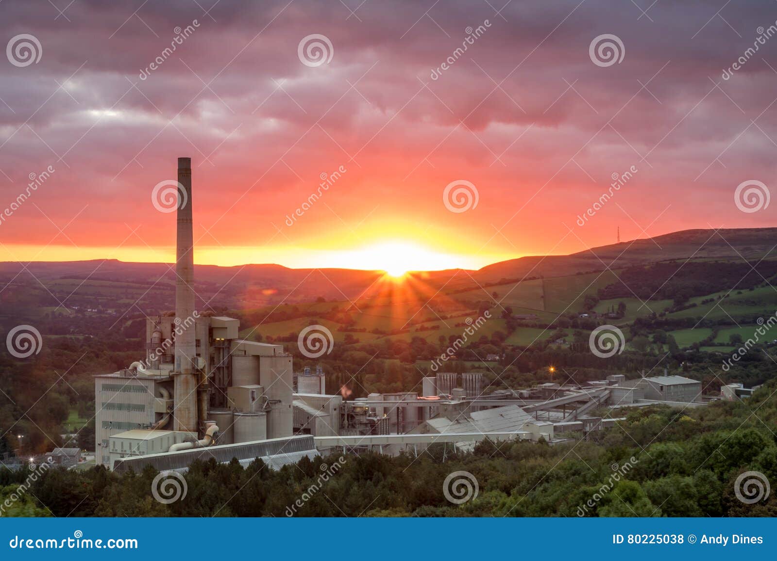 Hope Cement Works stock photo. Image of industry, hope - 80225038