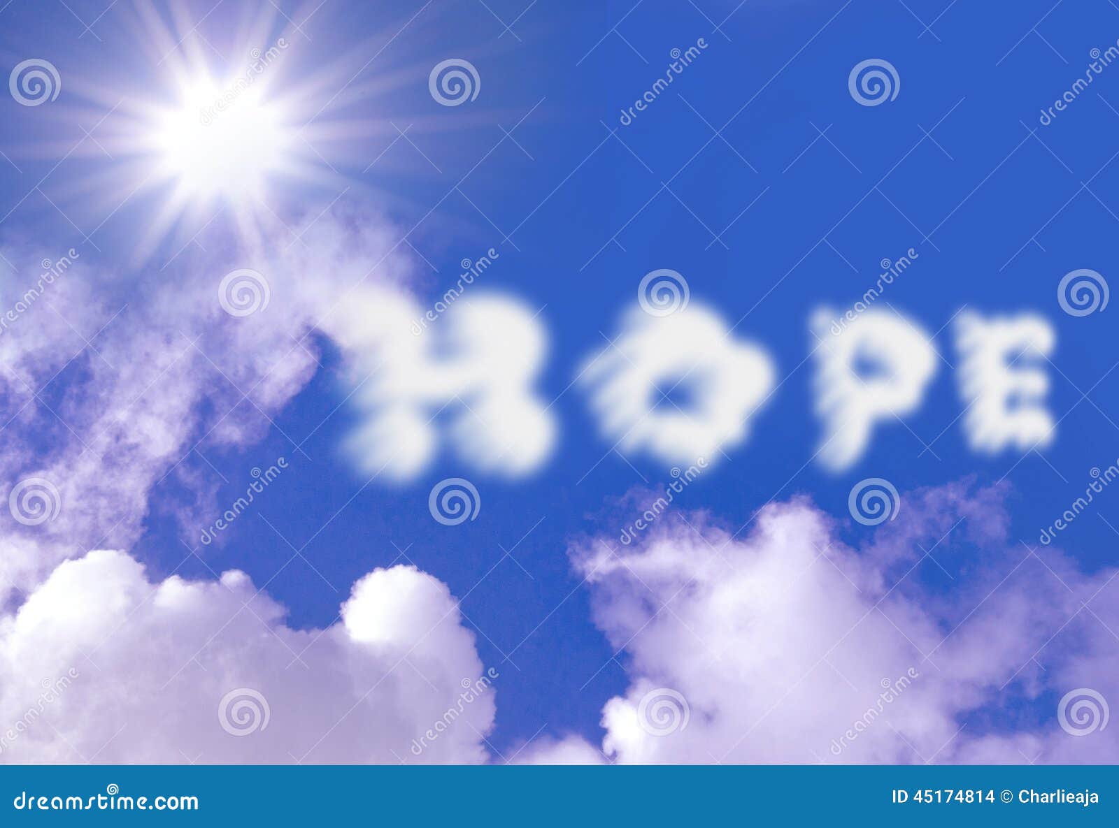 Hope stock photo. Image of written, rays, spiritual, nature - 45174814