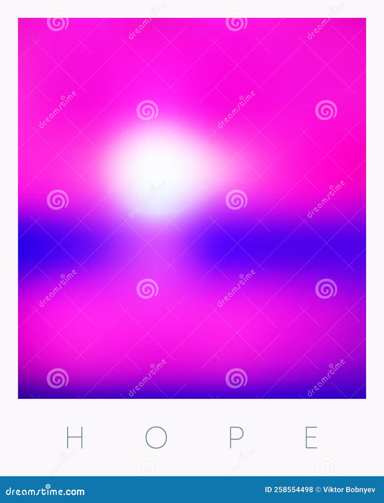 Hope - Colorful Gradient Design with a Motivational Quote. Vector ...