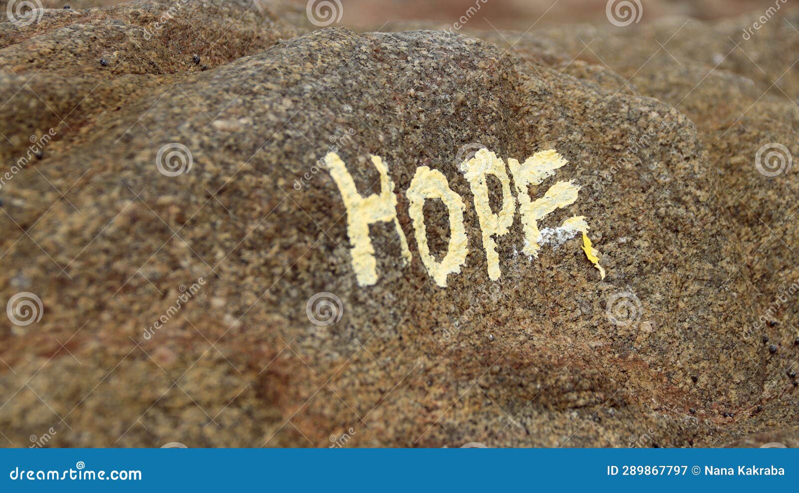 Hope Concept. Conceptual Text of Hope. Hope Painting Stock Image ...