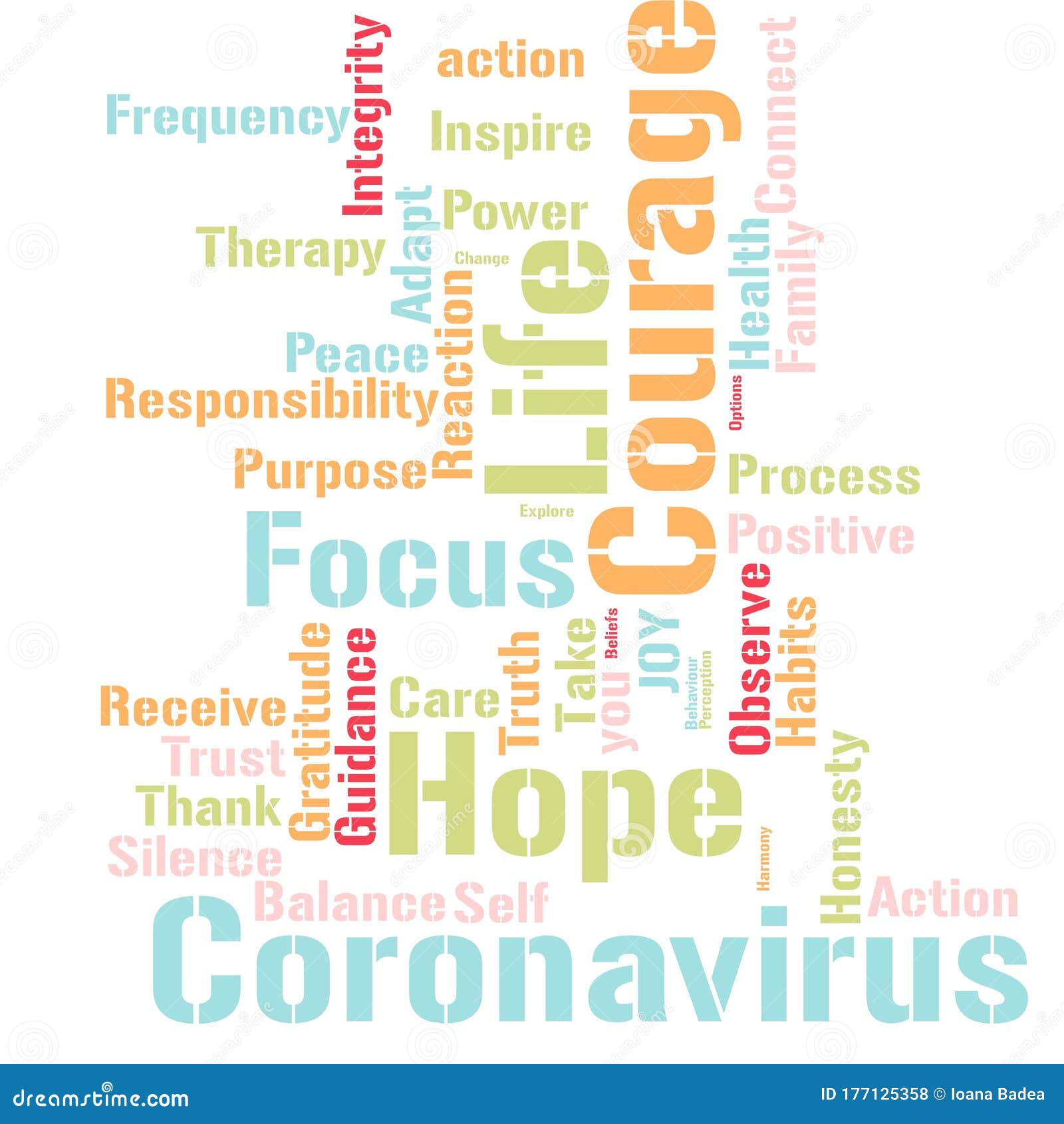Hope Coronavirus COVID stock photo. Image of care, bacteria - 177125358