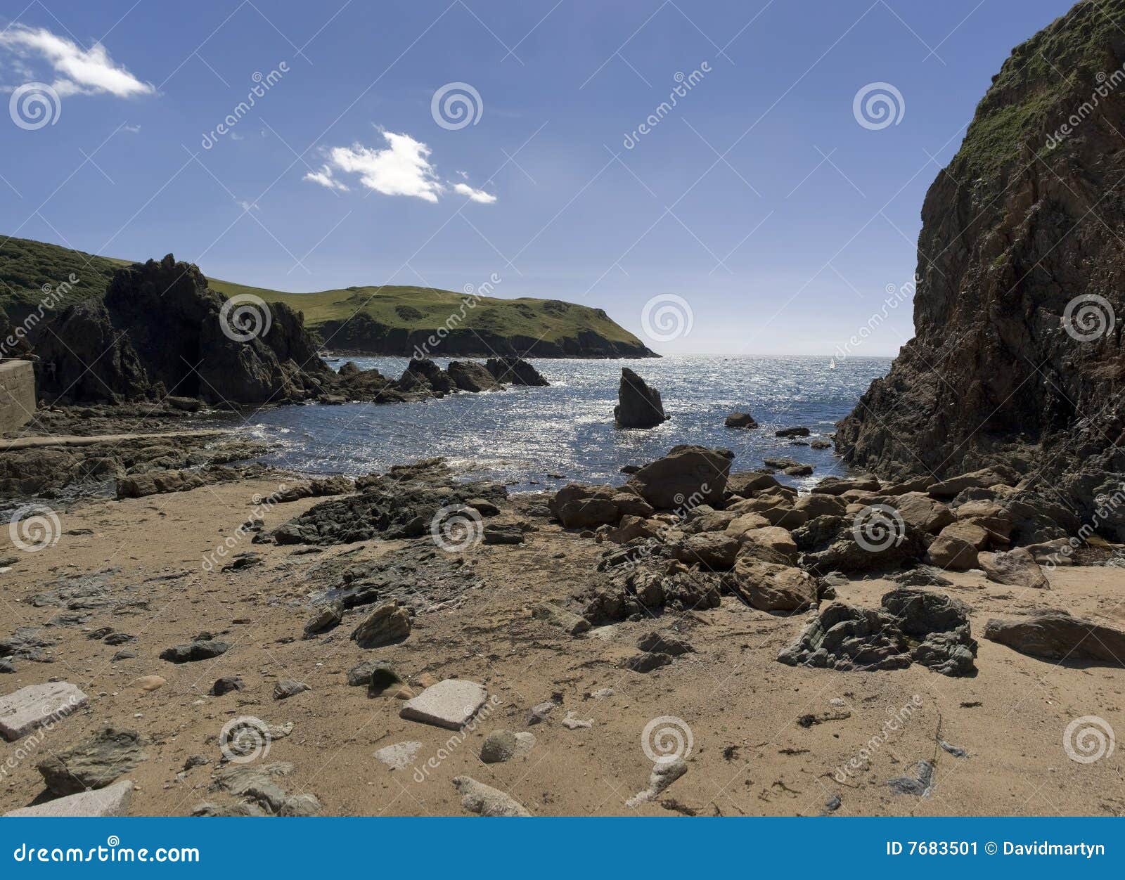 Hope cove stock image. Image of cliff, travel, coastline - 7683501