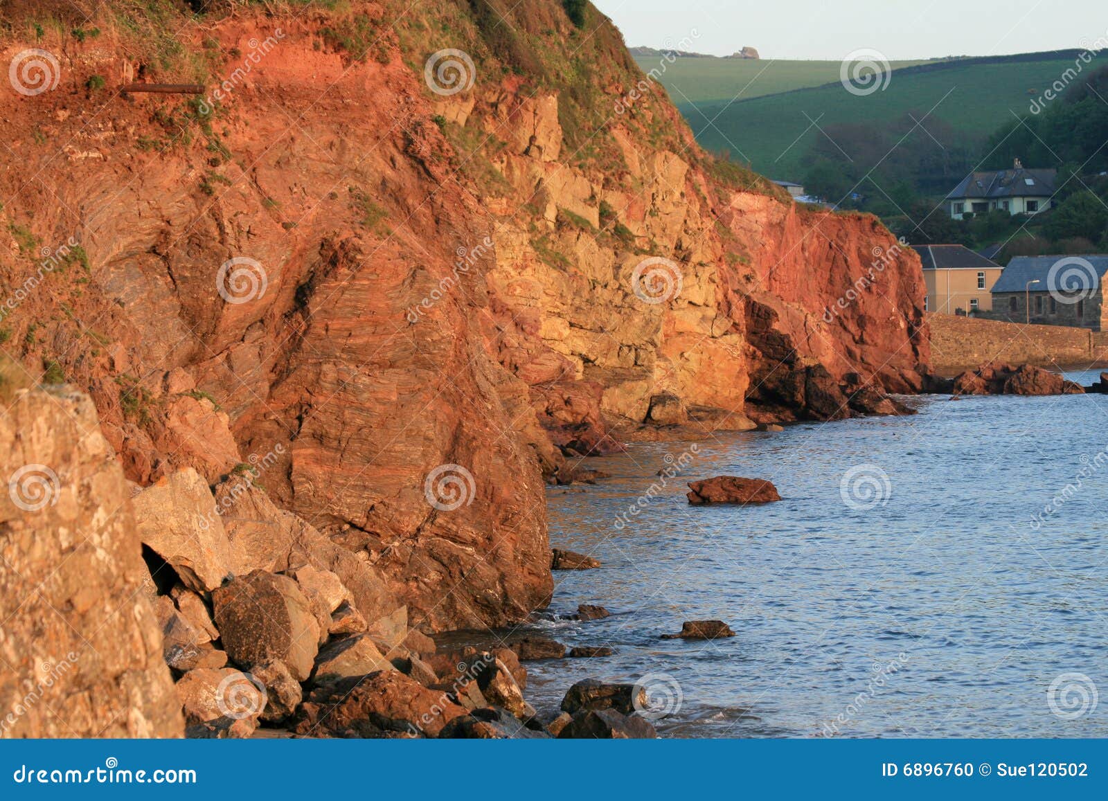 Hope Cove, Devon stock photo. Image of water, geology - 6896760