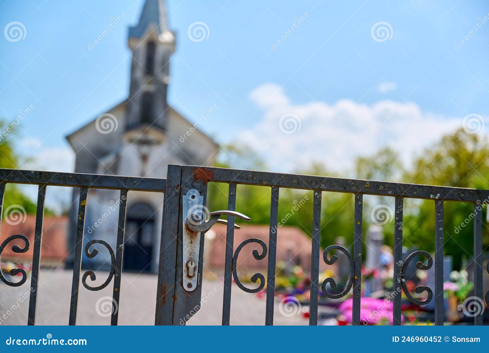 Real Iron Gateway To Heaven Stock Photo - Image of door, gate: 246960452