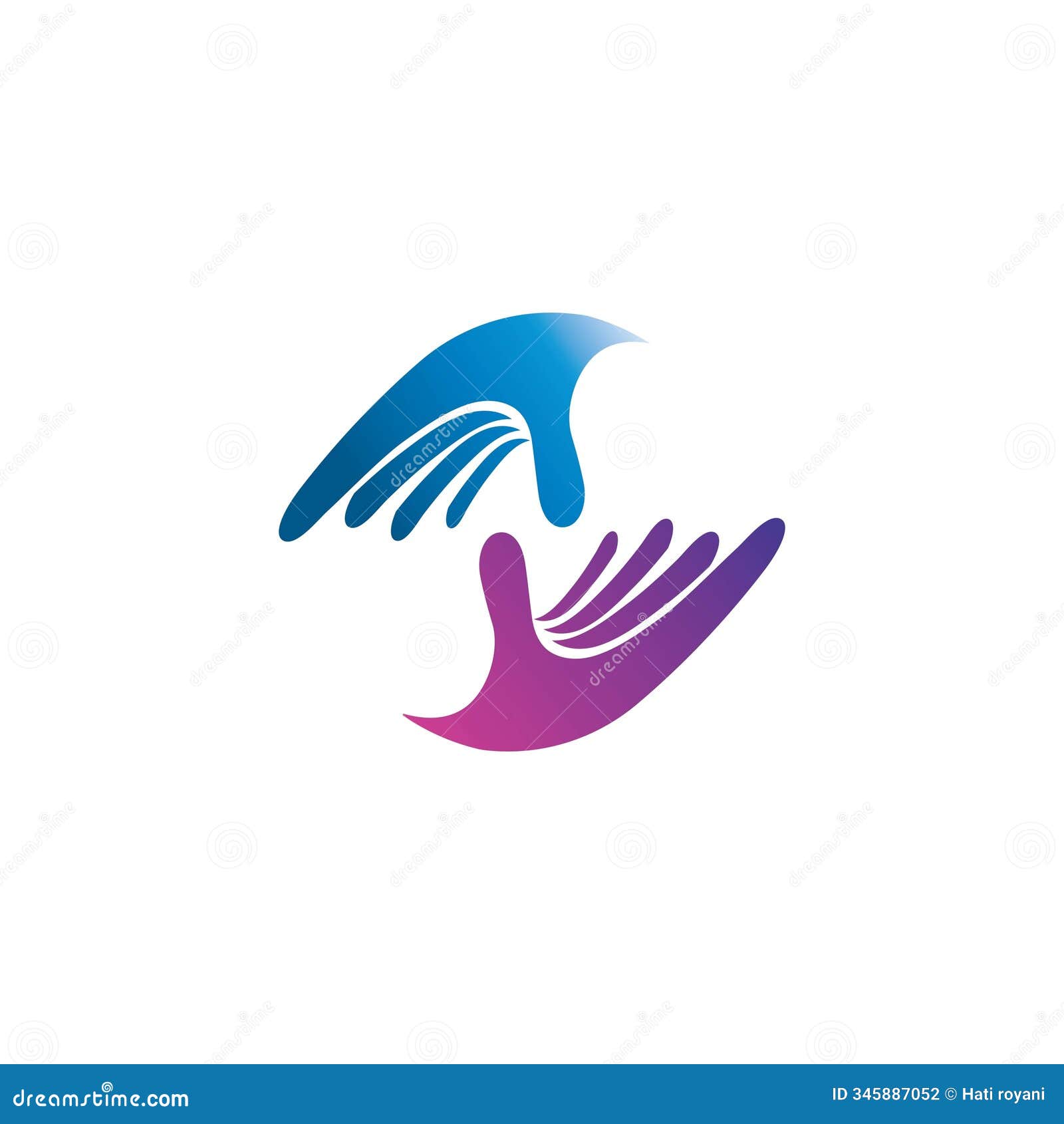 Hope Hand Logo Symbol Vector Image Stock Vector - Illustration of ...