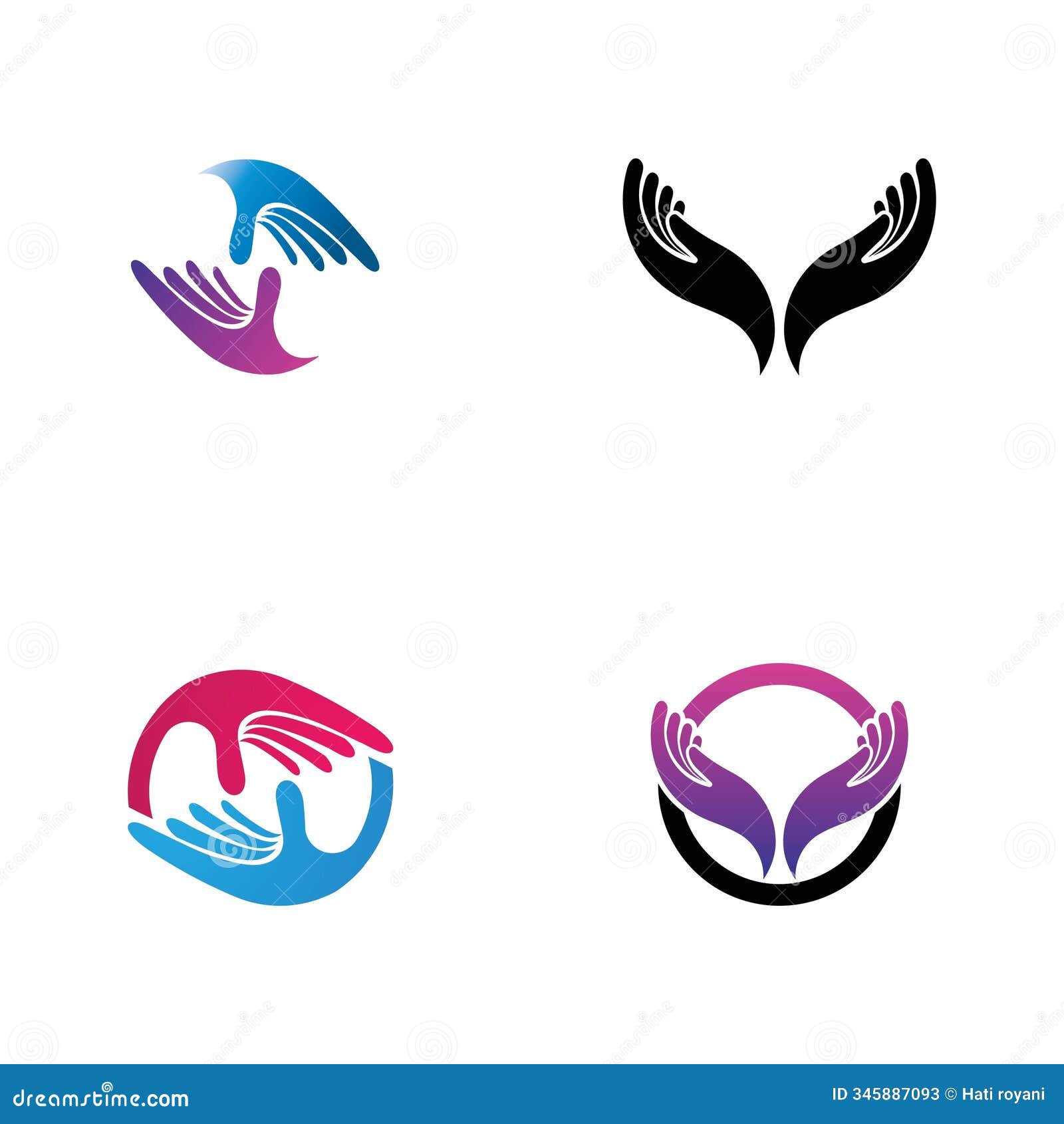 Hope Hand Logo Symbol Vector Image Stock Vector - Illustration of ...