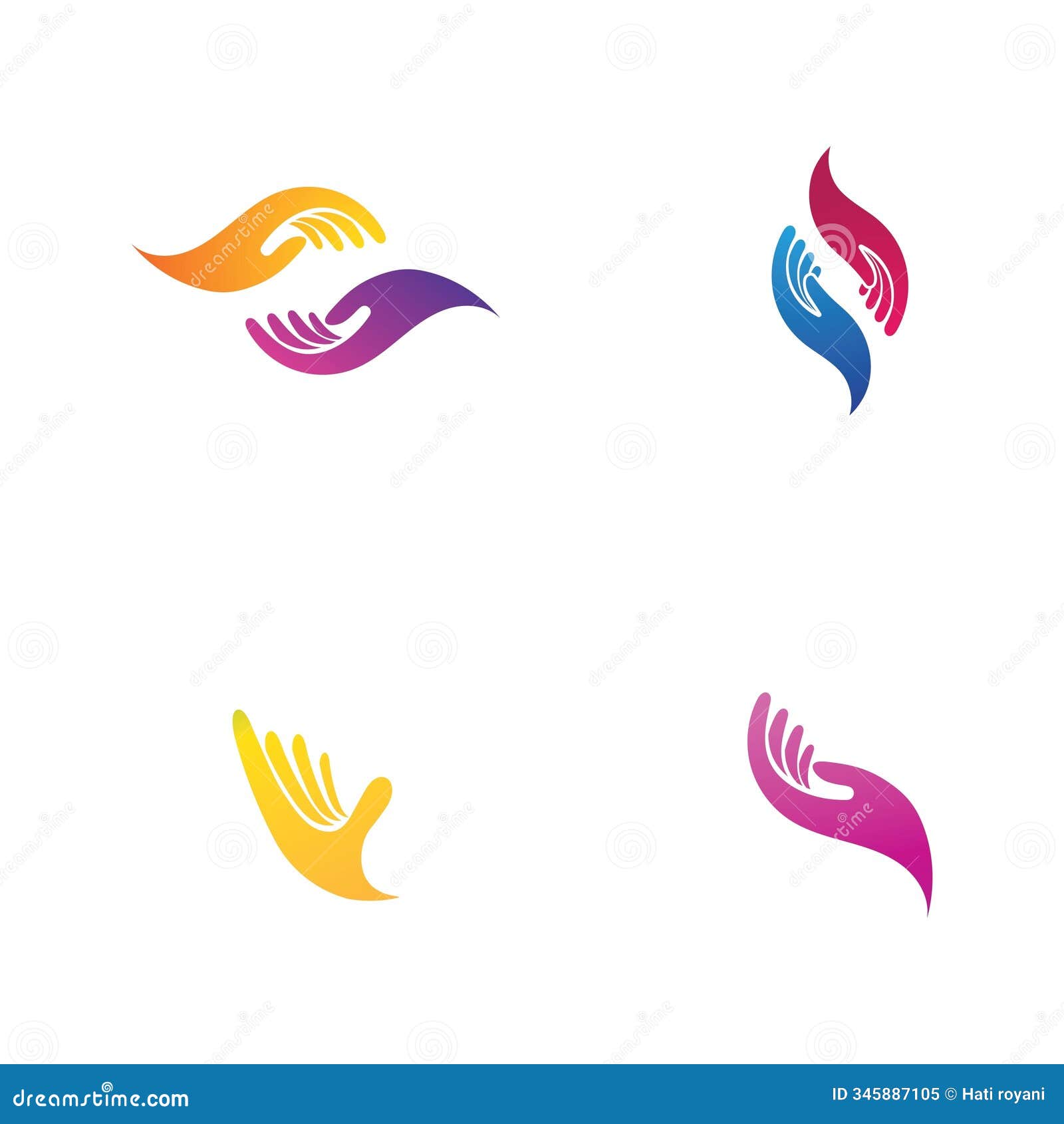 Hope Hand Logo Symbol Vector Image Stock Vector - Illustration of ...