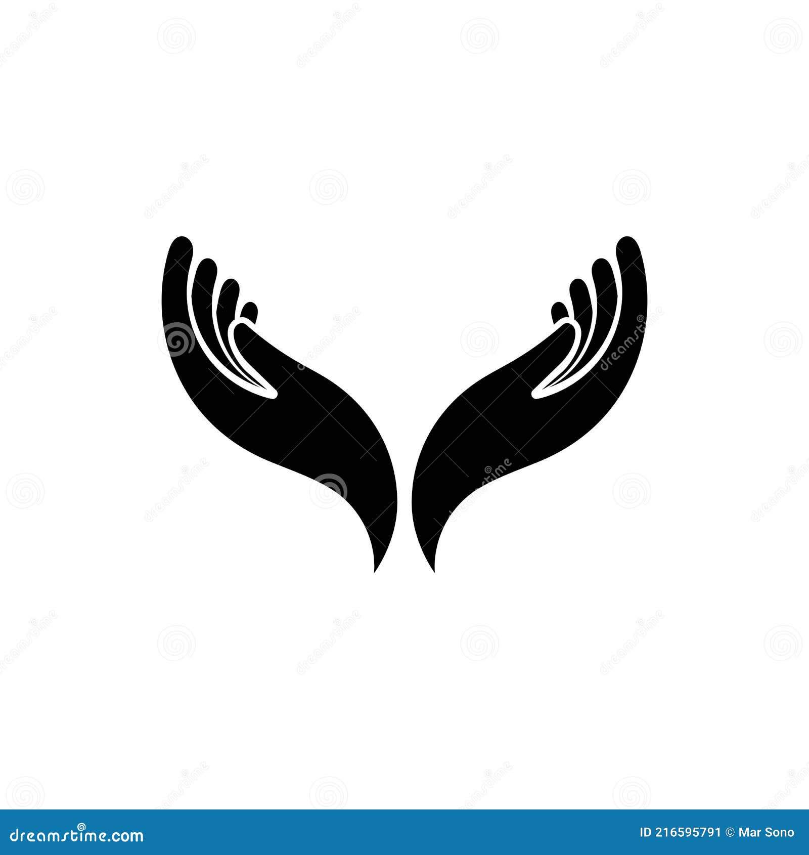 Hope Hand Logo Symbol Vector Image Stock Vector - Illustration of line ...