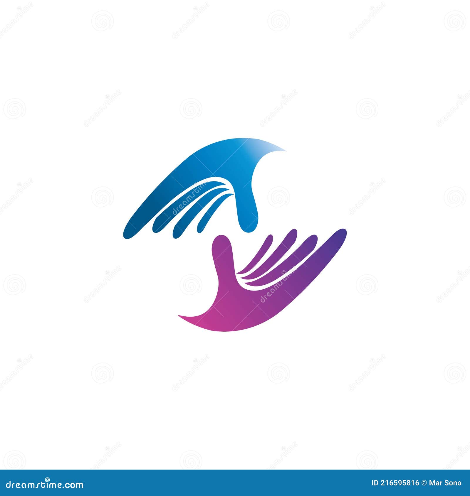 Hope Hand Logo Symbol Vector Image Stock Vector - Illustration of life ...