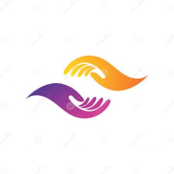 Hope Hand Logo Symbol Vector Image Stock Vector - Illustration of color ...