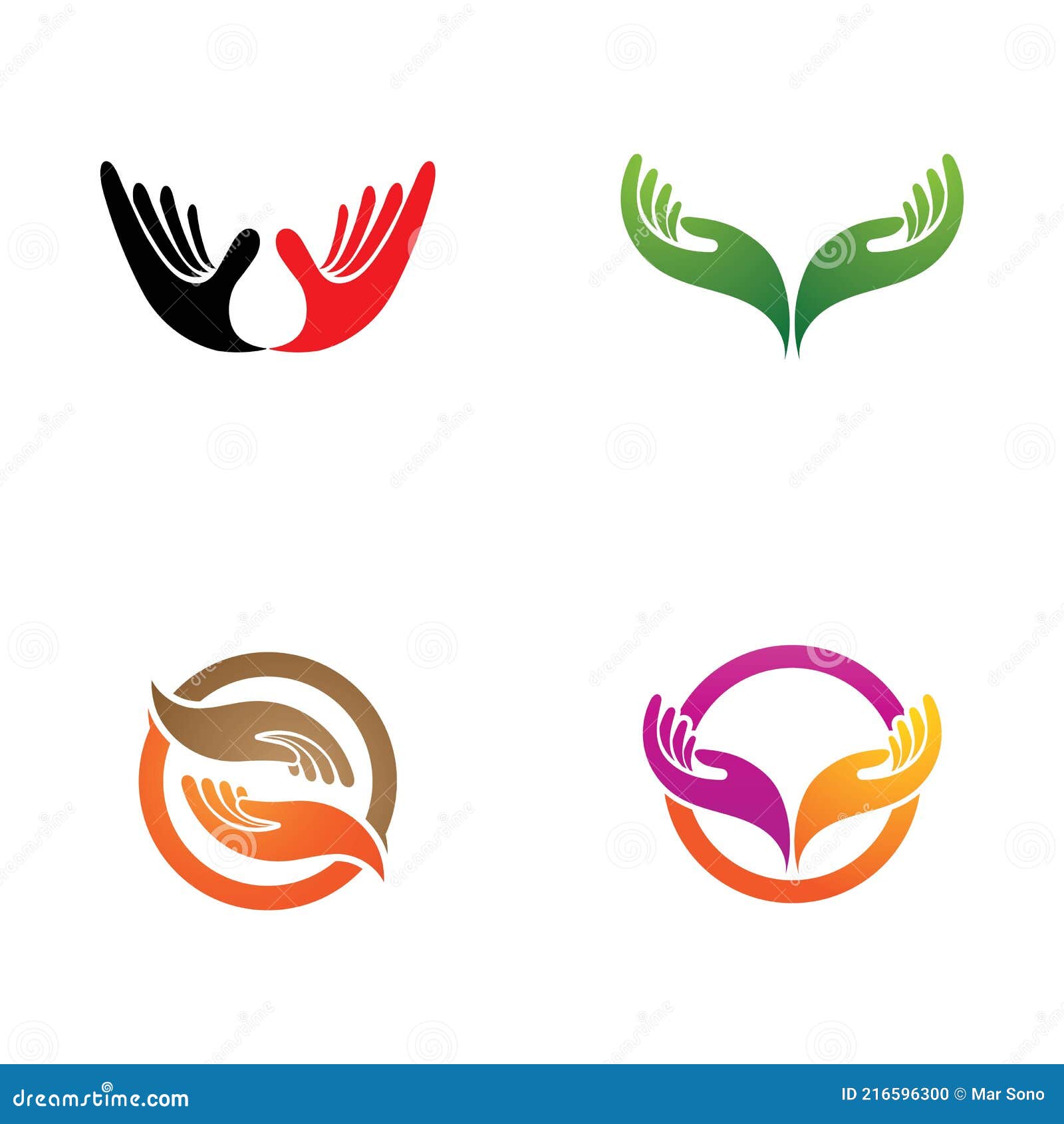 Hope Hand Logo Symbol Vector Image Stock Vector - Illustration of ...