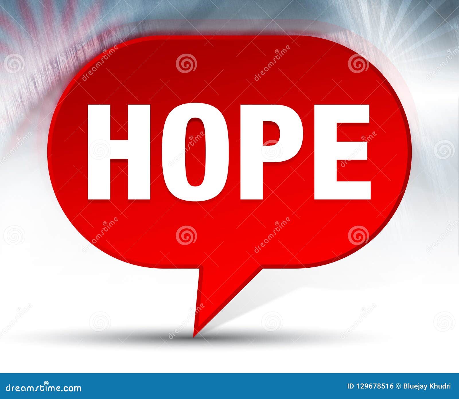 Hope Red Bubble Background stock illustration. Illustration of isolated ...