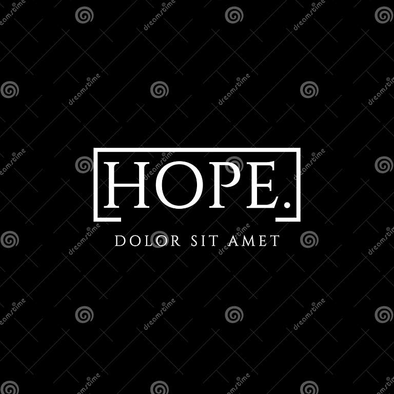 Hope Logo Vector Template Design Illustration Stock Vector ...