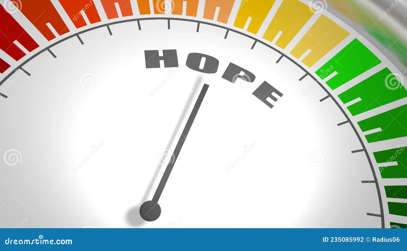 Hope Measuring Device with Arrow and Scale. Stock Footage - Video of ...