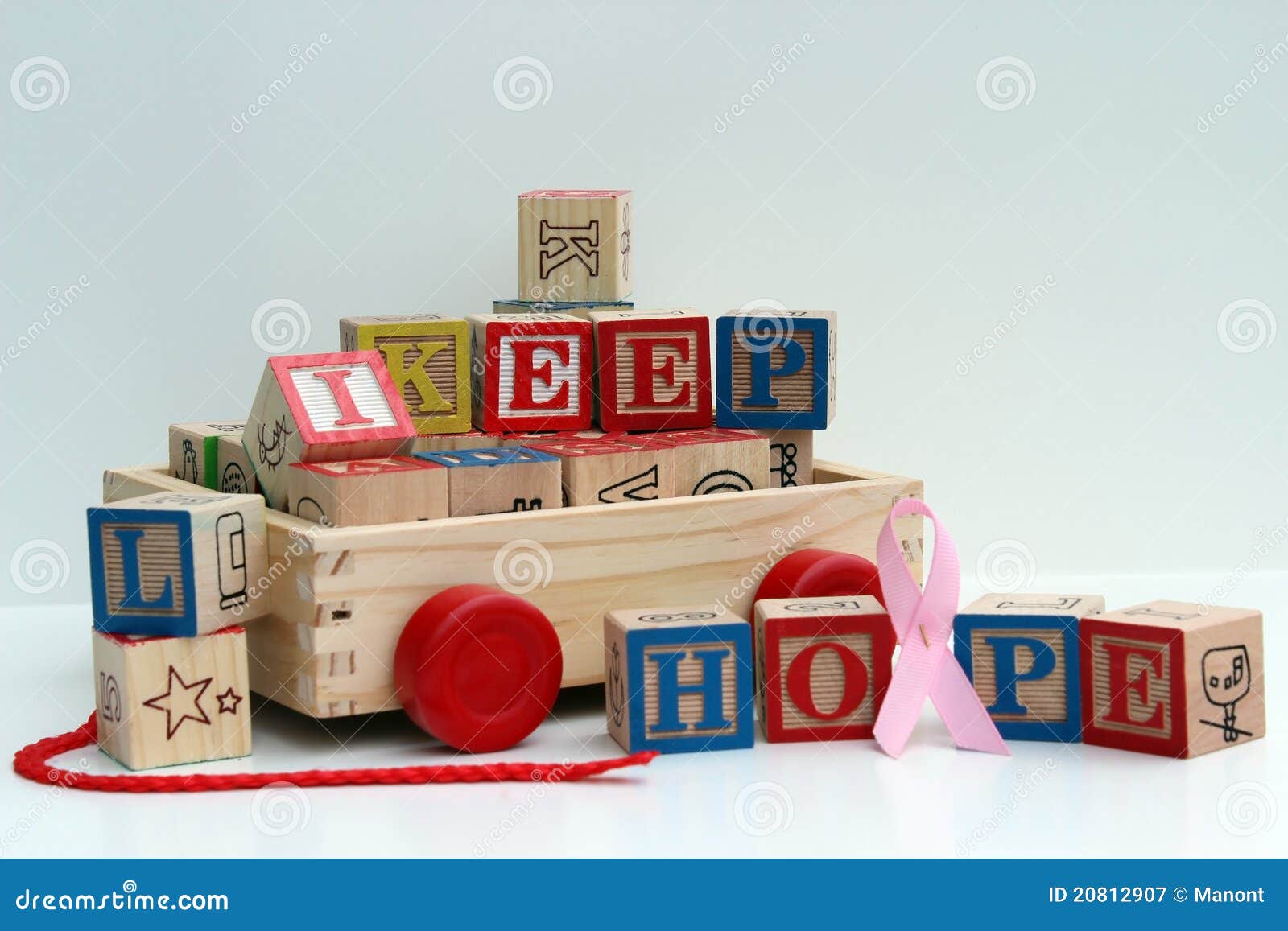 Hope Message in Wooden Blocks Stock Image - Image of health, cause ...