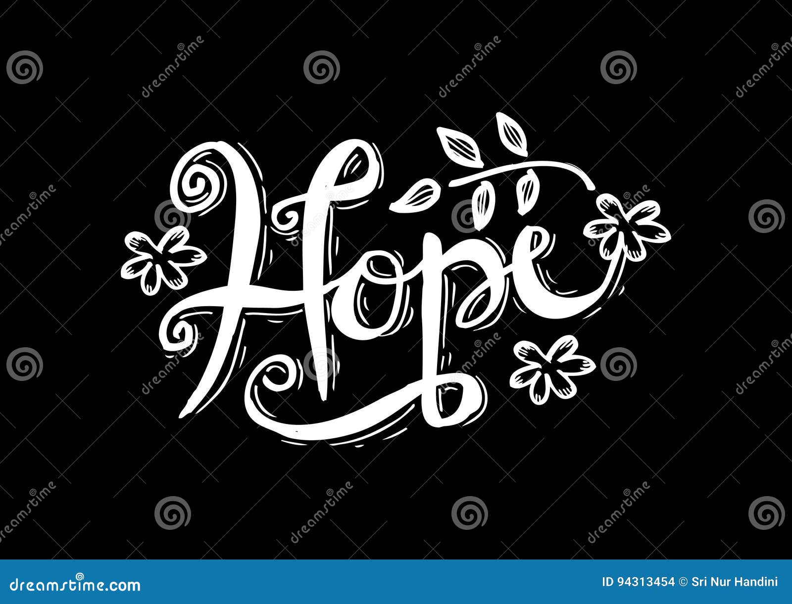 Hope stock illustration. Illustration of flower, elegant - 94313454