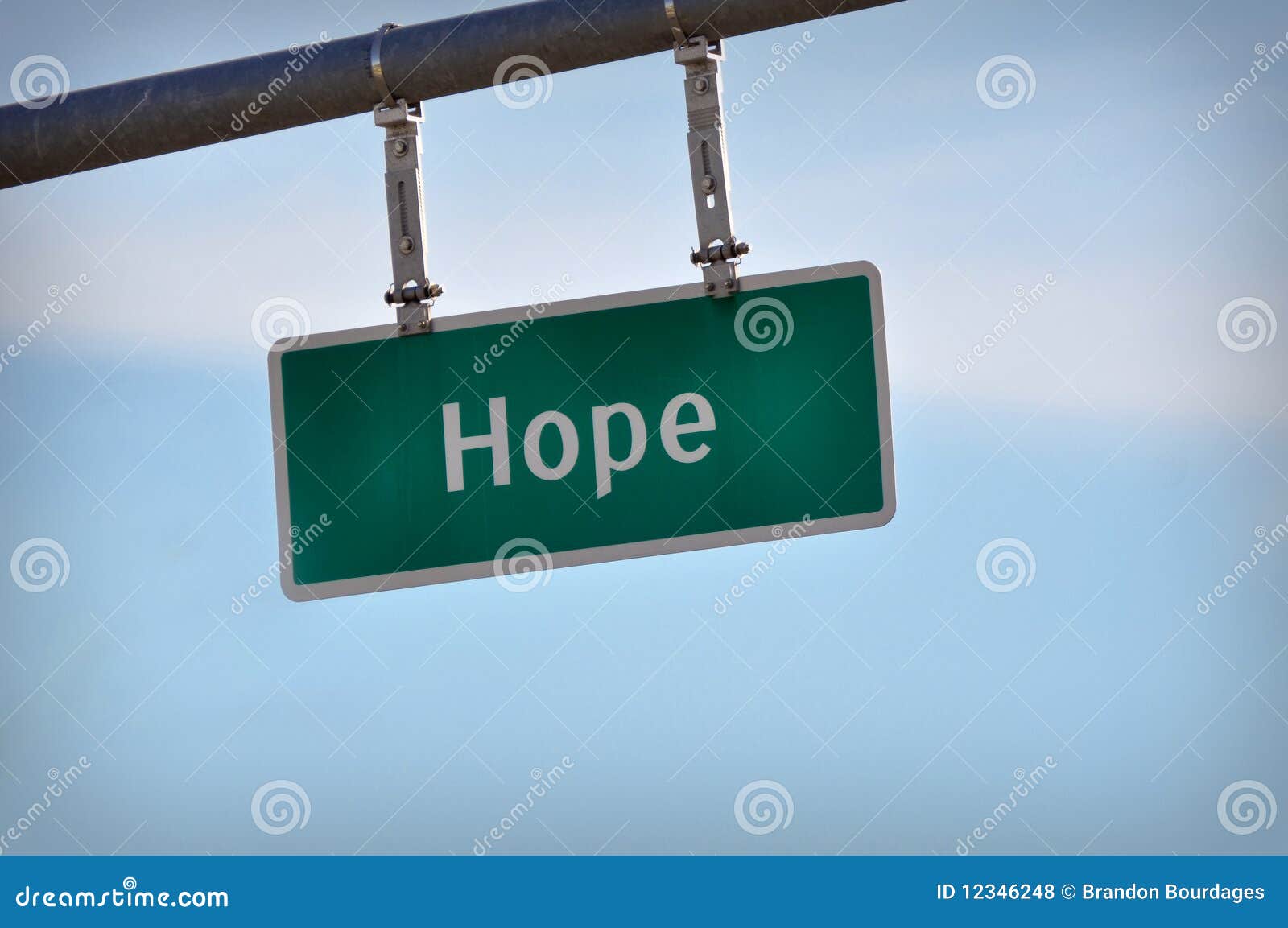 Hope Sign stock photo. Image of next, clouds, hope, completion - 12346248