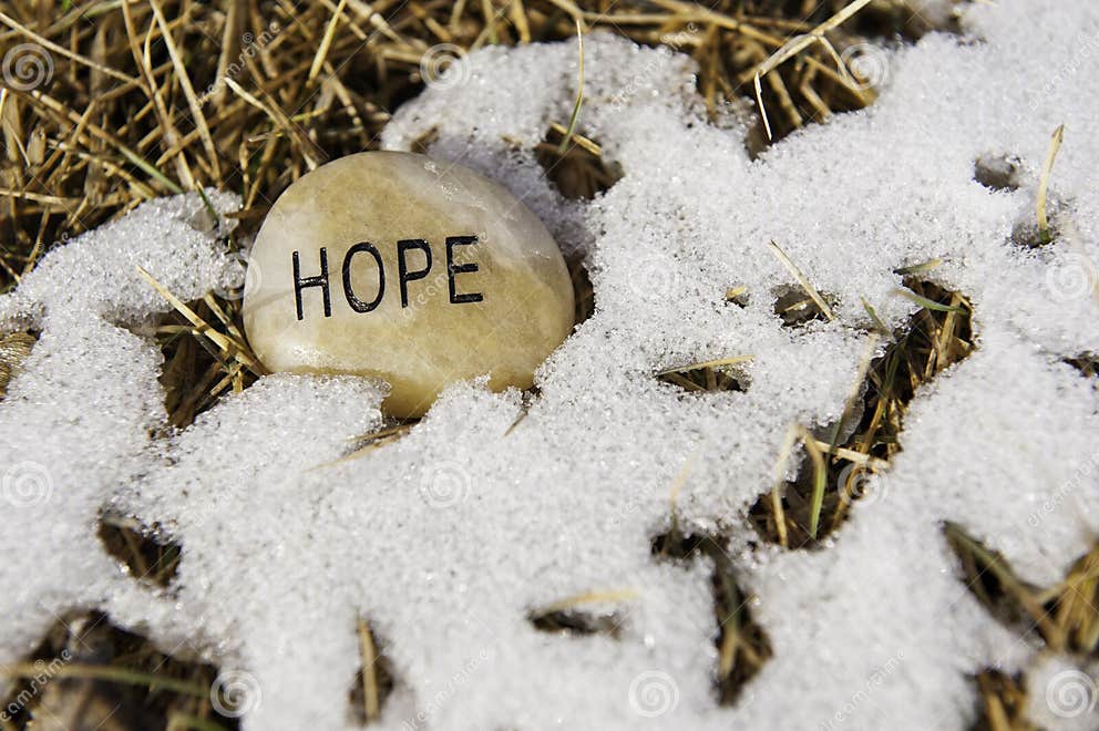 Hope for Spring stock image. Image of message, spring - 23831161