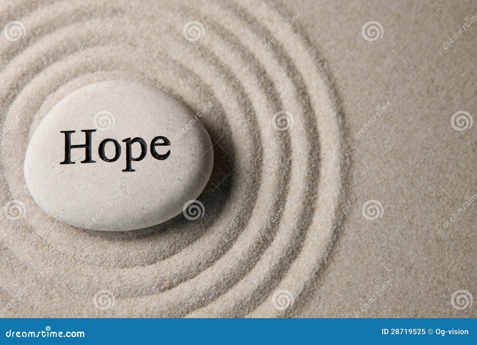 Hope stone stock image. Image of concept, serenity, raked - 28719525