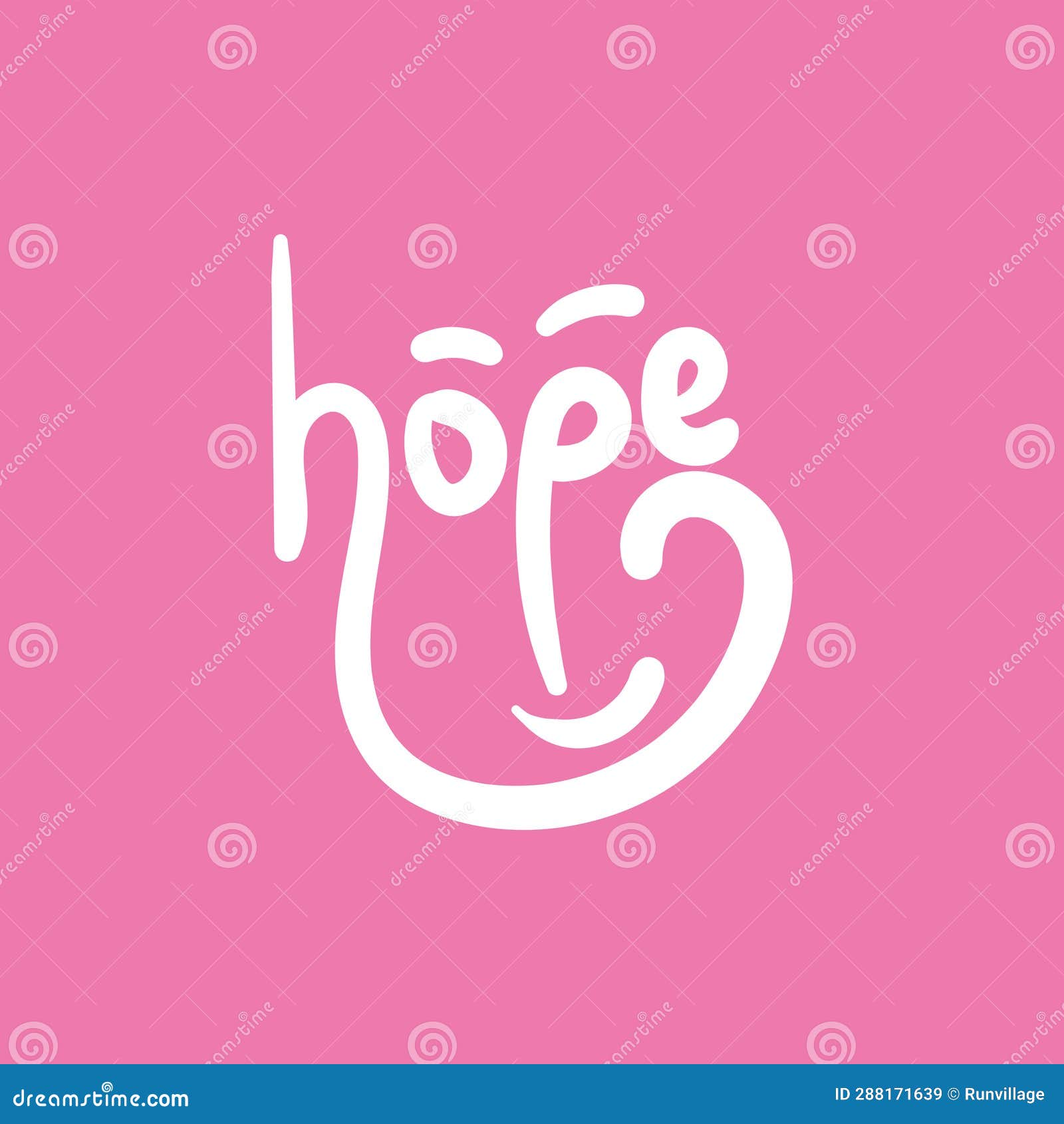 Hope - Typography Design about Hope Concept Stock Vector - Illustration ...