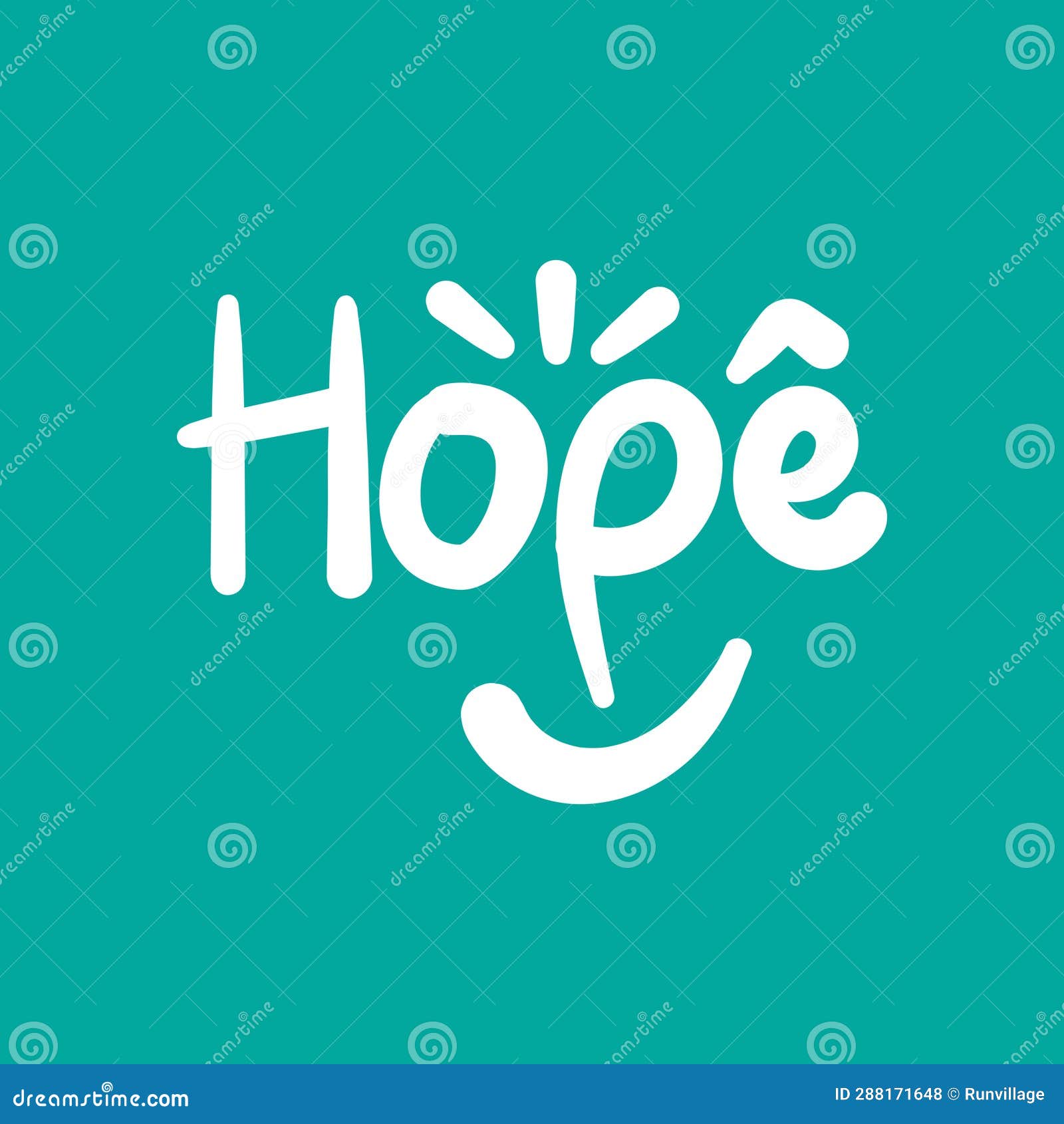 Hope - Typography Design about Hope Concept Stock Vector - Illustration ...