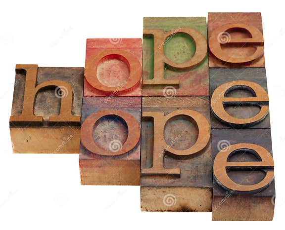 Hope word abstract stock image. Image of longing, printing - 17139817