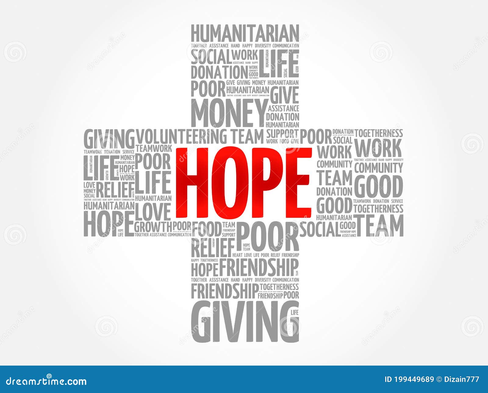 HOPE word cloud collage stock illustration. Illustration of holding ...