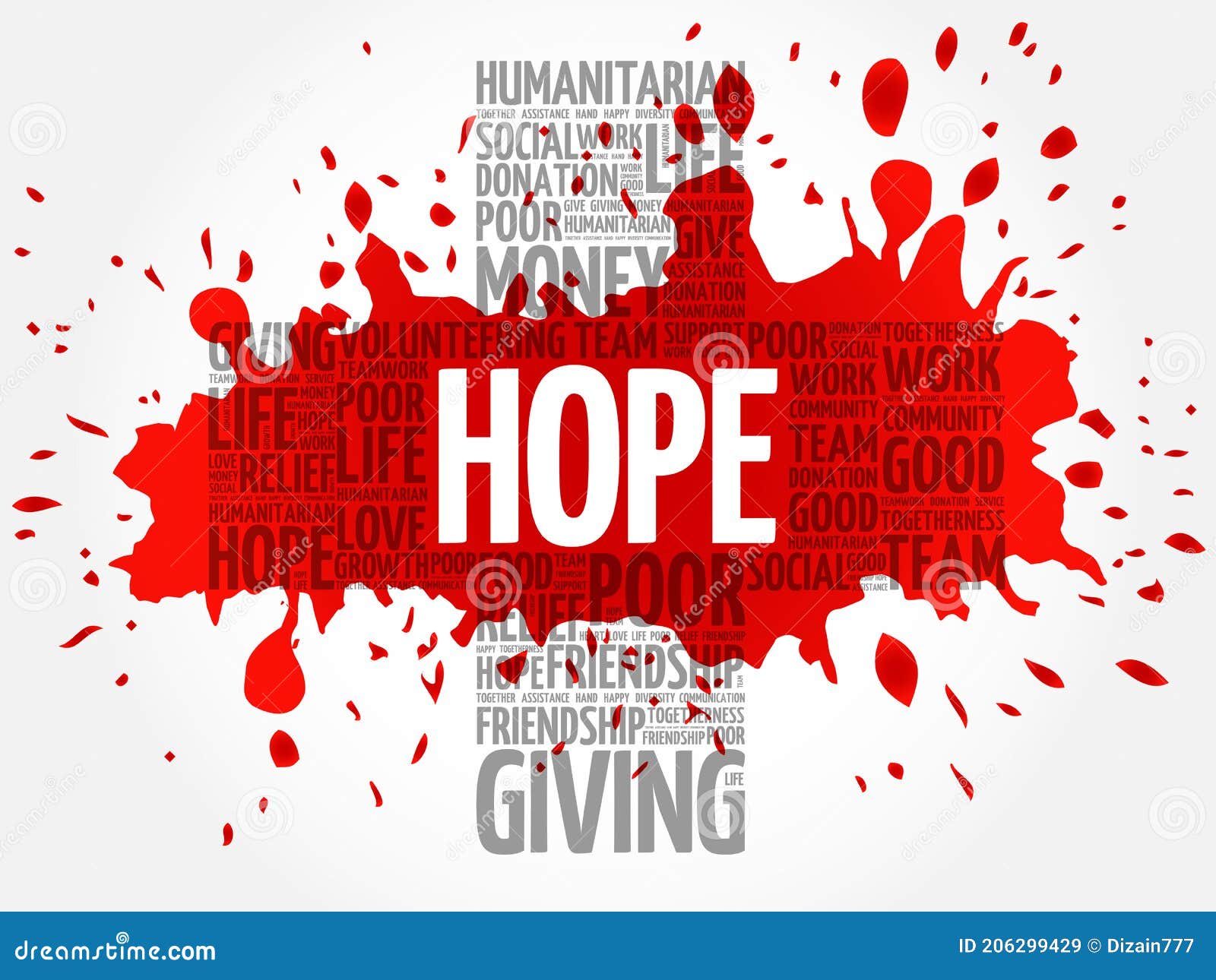 HOPE word cloud collage stock illustration. Illustration of poverty ...