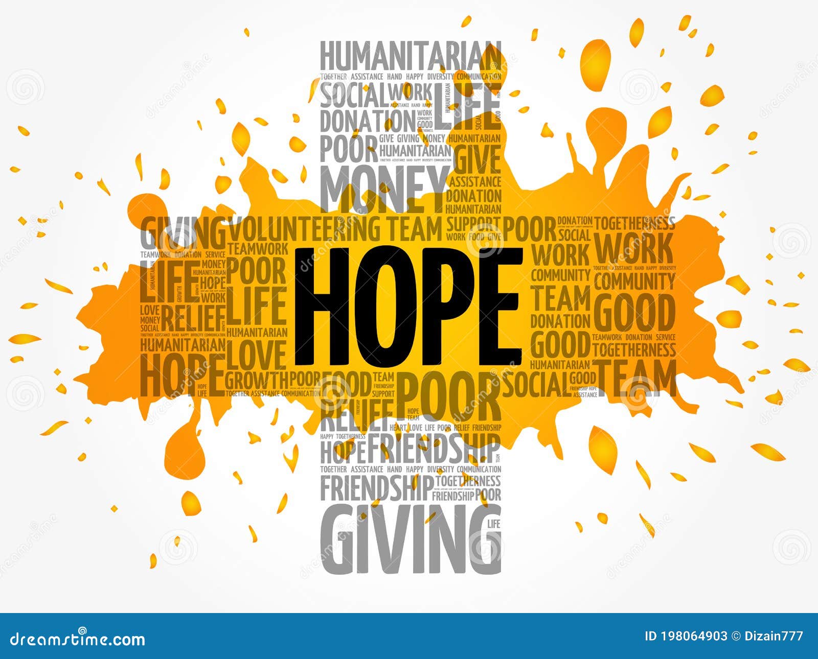 HOPE word cloud collage stock illustration. Illustration of christian ...
