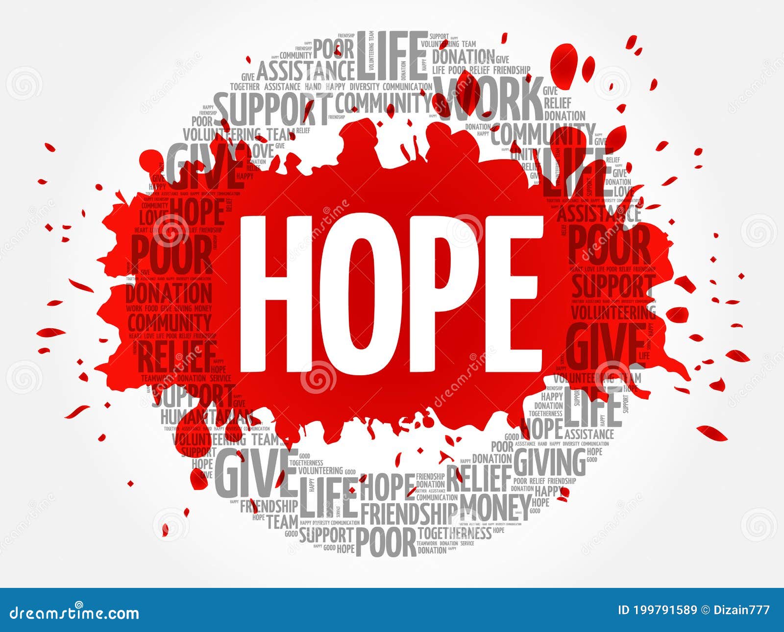 HOPE word cloud collage stock illustration. Illustration of concept ...