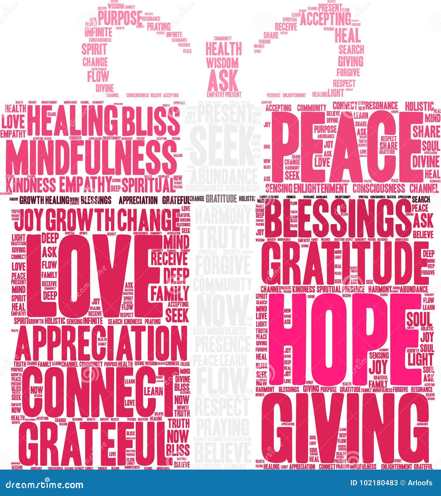 Hope Word Cloud stock vector. Illustration of forgive - 102180483