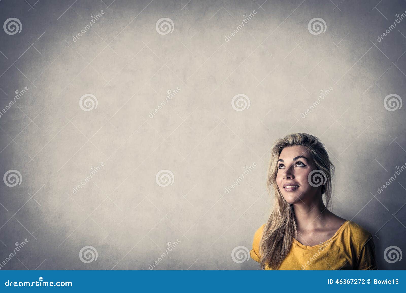 Hopeful girl stock photo. Image of happiness, thought - 46367272