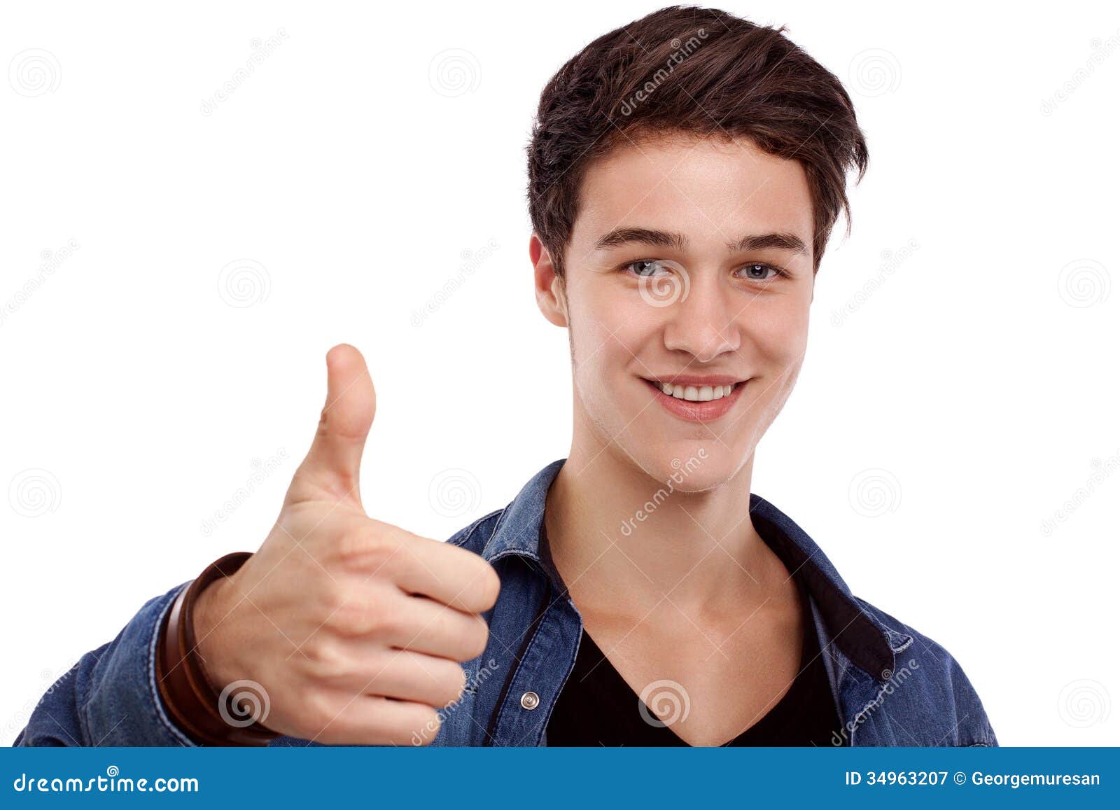 Hopeful young man stock image. Image of hopeful, gesture - 34963207