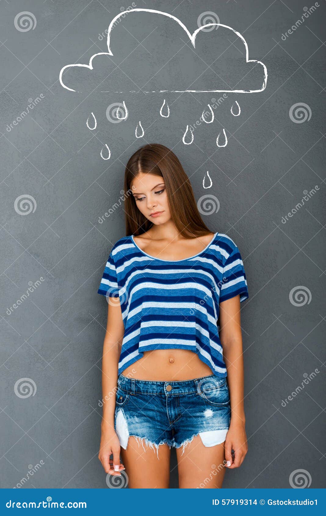 Hopeloos het voelen stock foto. Image of elegantie, volwassen - 57919314