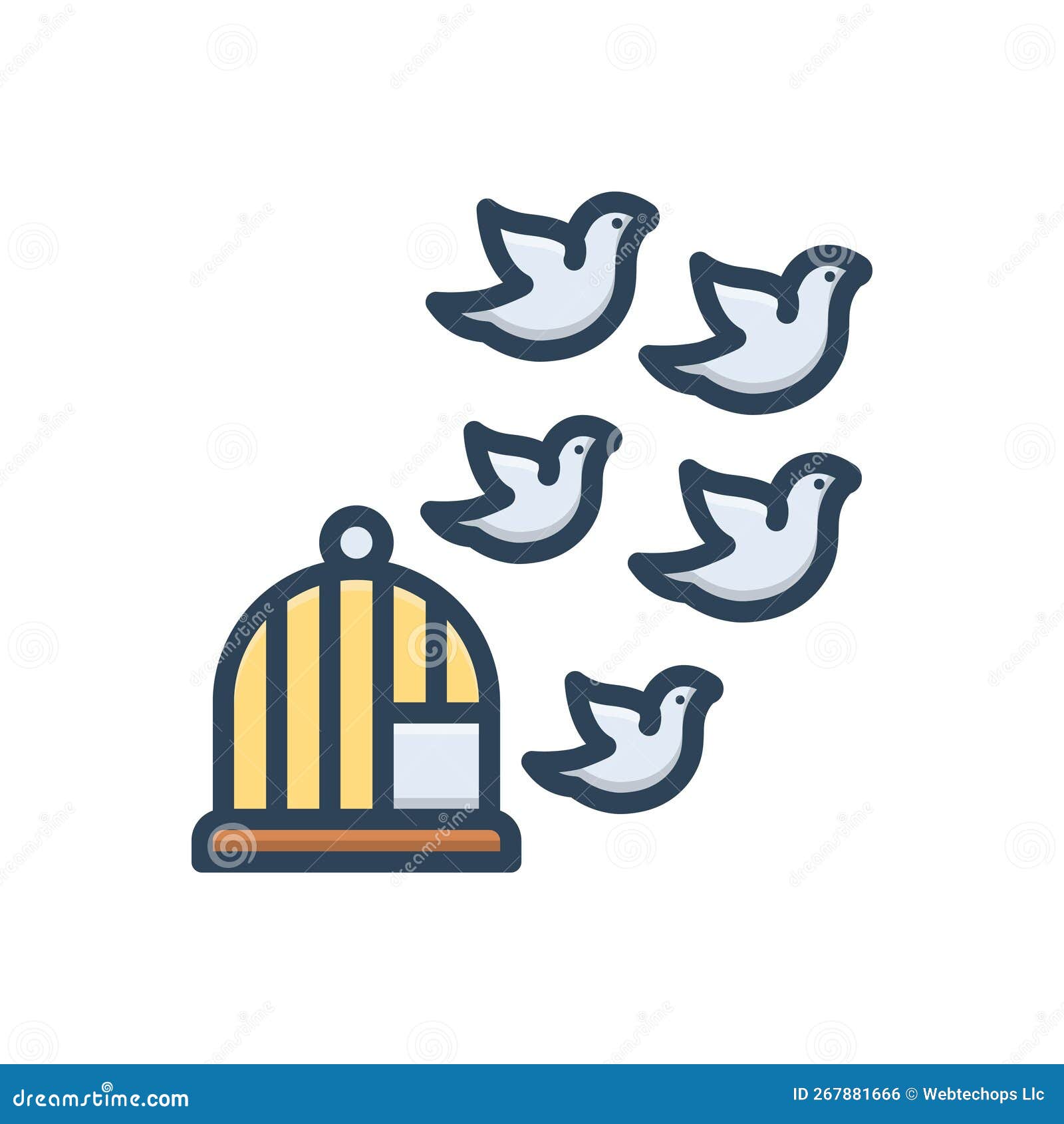 Color Illustration Icon for Hopes, Expectation and Aspiration Stock ...