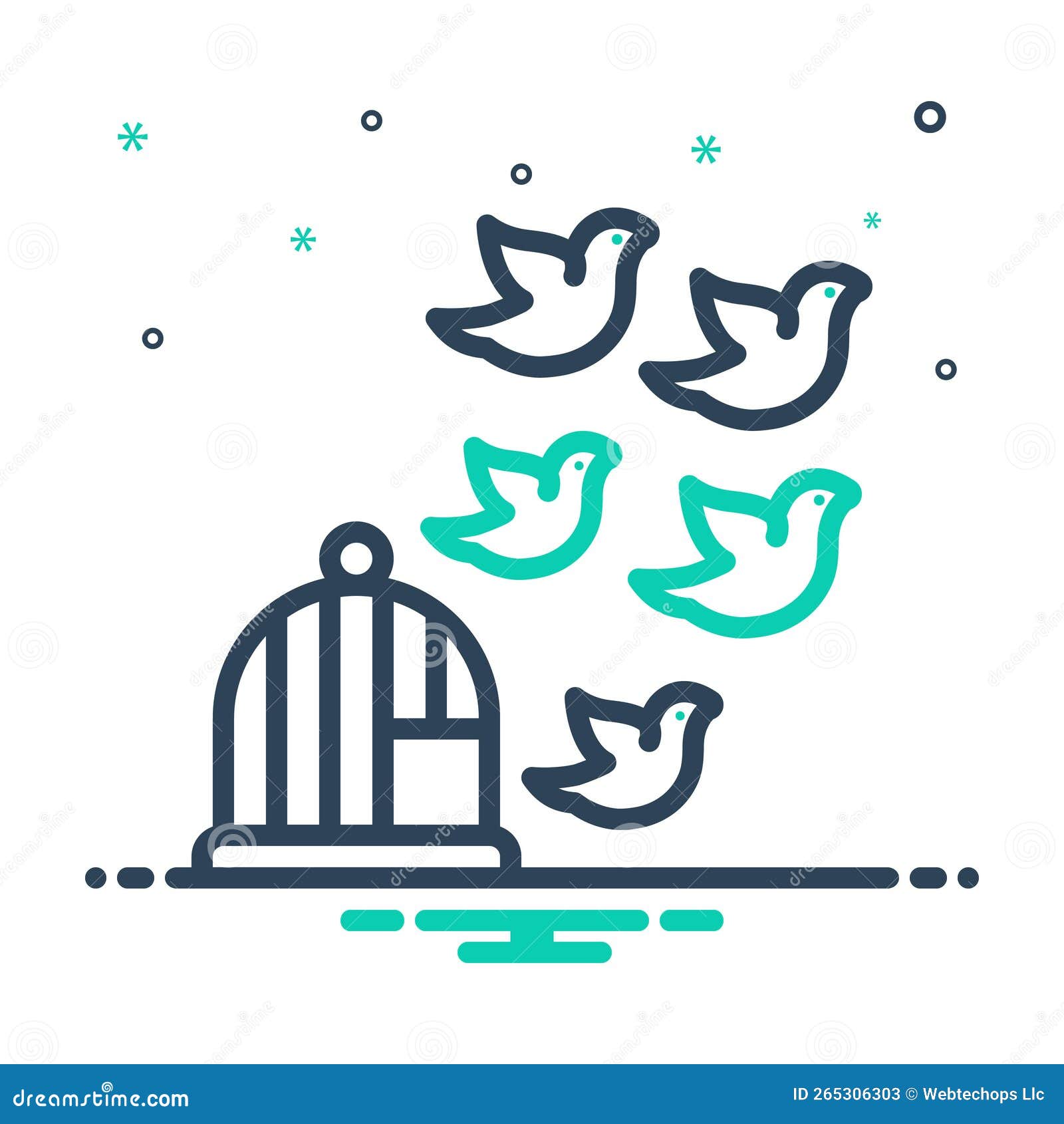 Mix Icon For Expectation, Expectancy And Cross Cartoon Vector ...