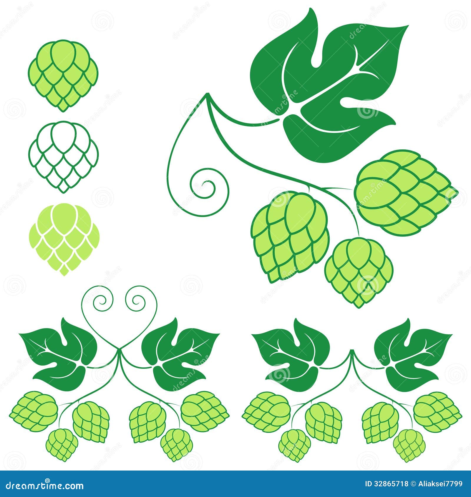 Hopfen vektor abbildung. Illustration von industrie, symbol - 32865718