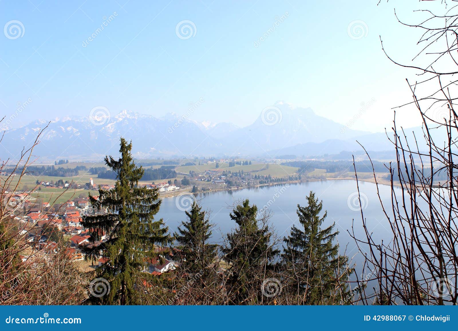 Hopfensee stock image. Image of allgacurren, spring, water - 42988067