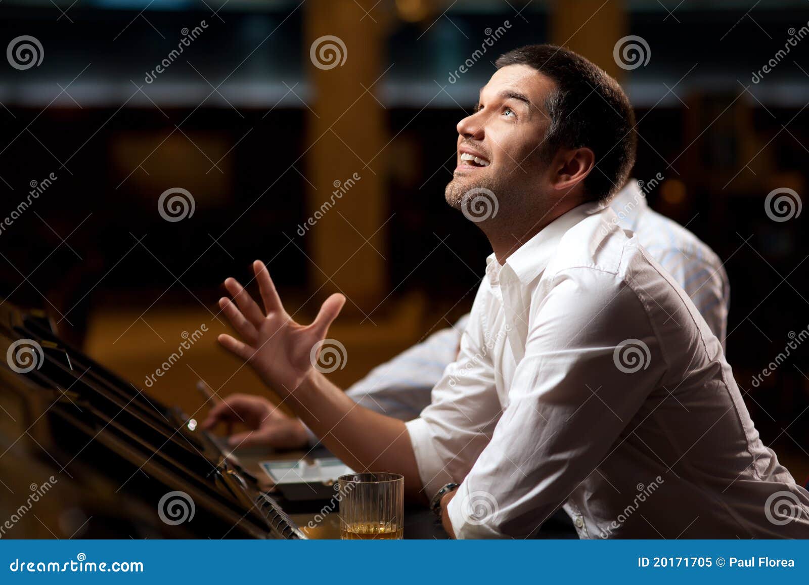 Hoping To Win Casino Player Stock Image - Image of lifestyle, pray ...