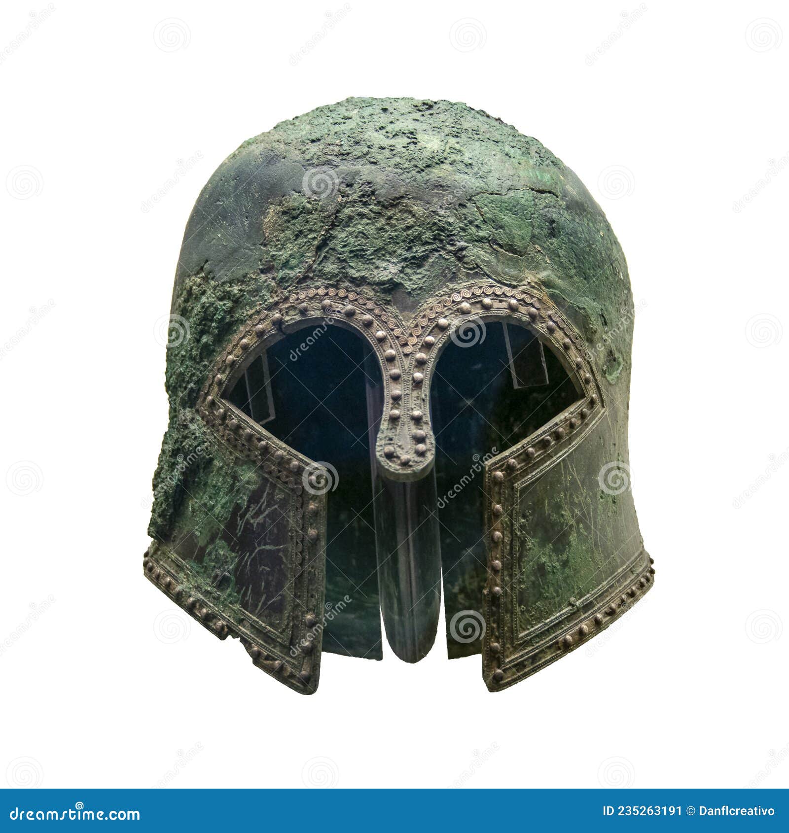 Hoplite Helmet Isolated Photo Stock Image - Image of historical ...