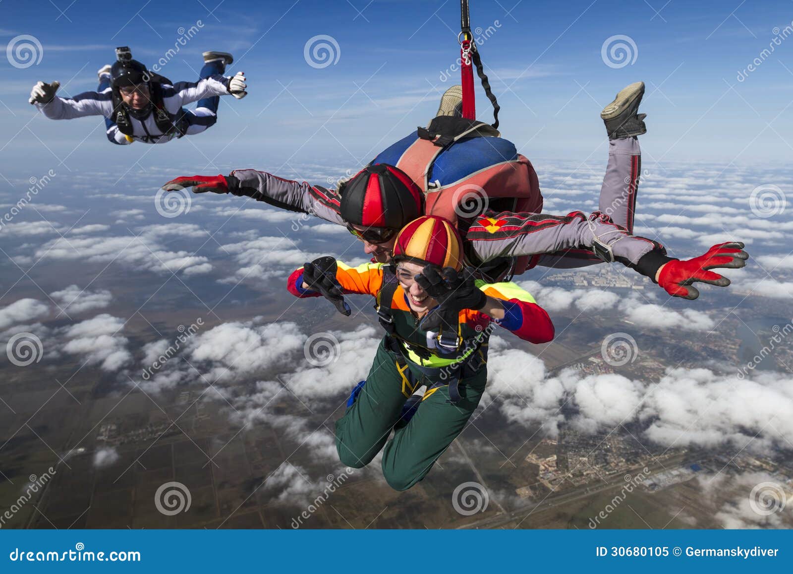 Hoppa Med Fritt Fall Fotoet. Tandemcykel. Fotografering för Bildbyråer ...