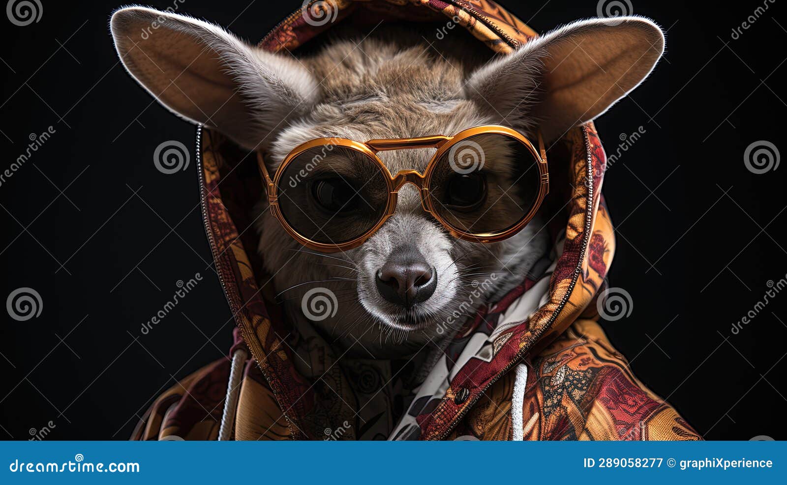 Hopper the Hip-Hop Kangaroo Stock Illustration - Illustration of rapper ...