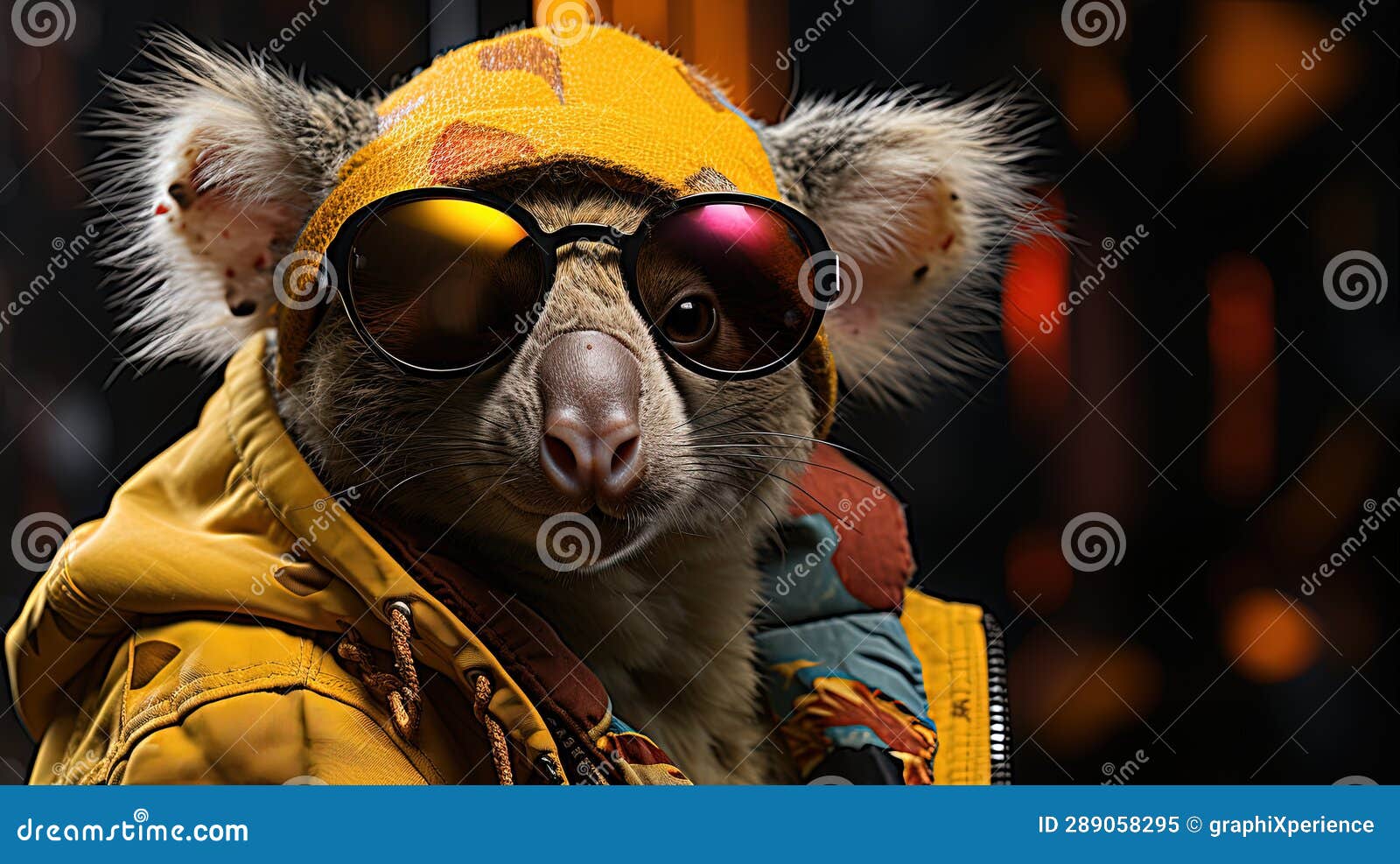 Hopper the Hip-Hop Kangaroo Stock Illustration - Illustration of rapper ...