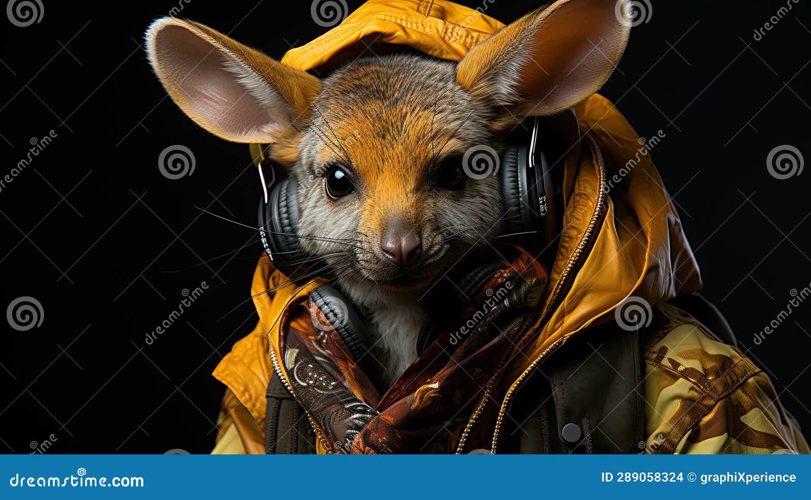 Hopper the Hip-Hop Kangaroo Stock Illustration - Illustration of urban ...
