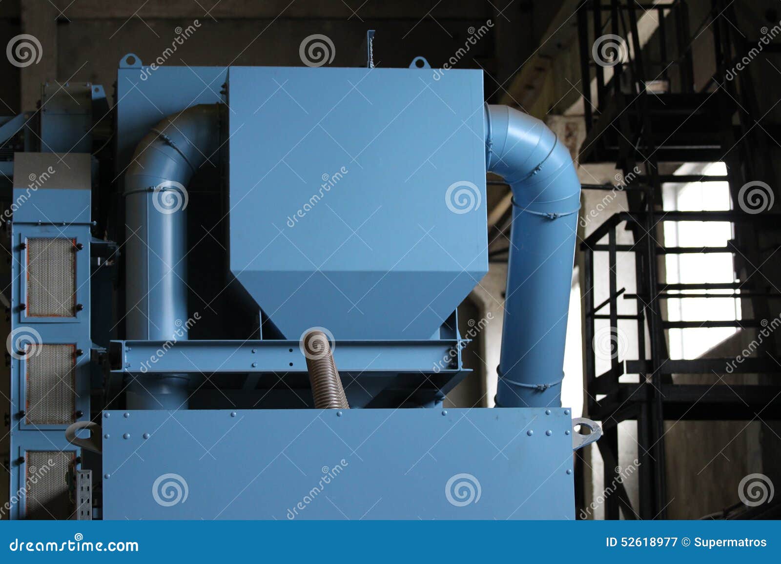 Hopper for Mixing Granular Material Stock Image - Image of blending ...
