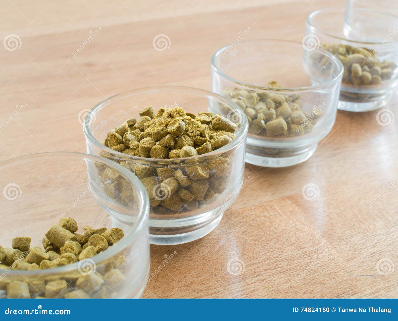 Hops Pellets in Glass Cup for Brewing Beer Stock Photo - Image of ...