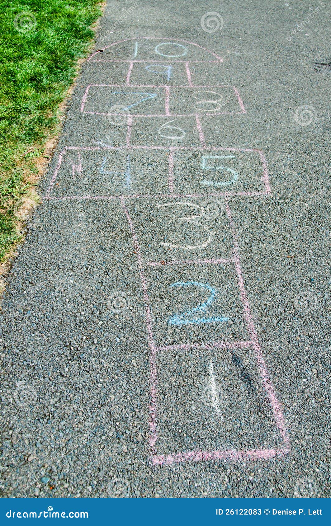 Hopscotch stock image. Image of activity, play, childhood - 26122083