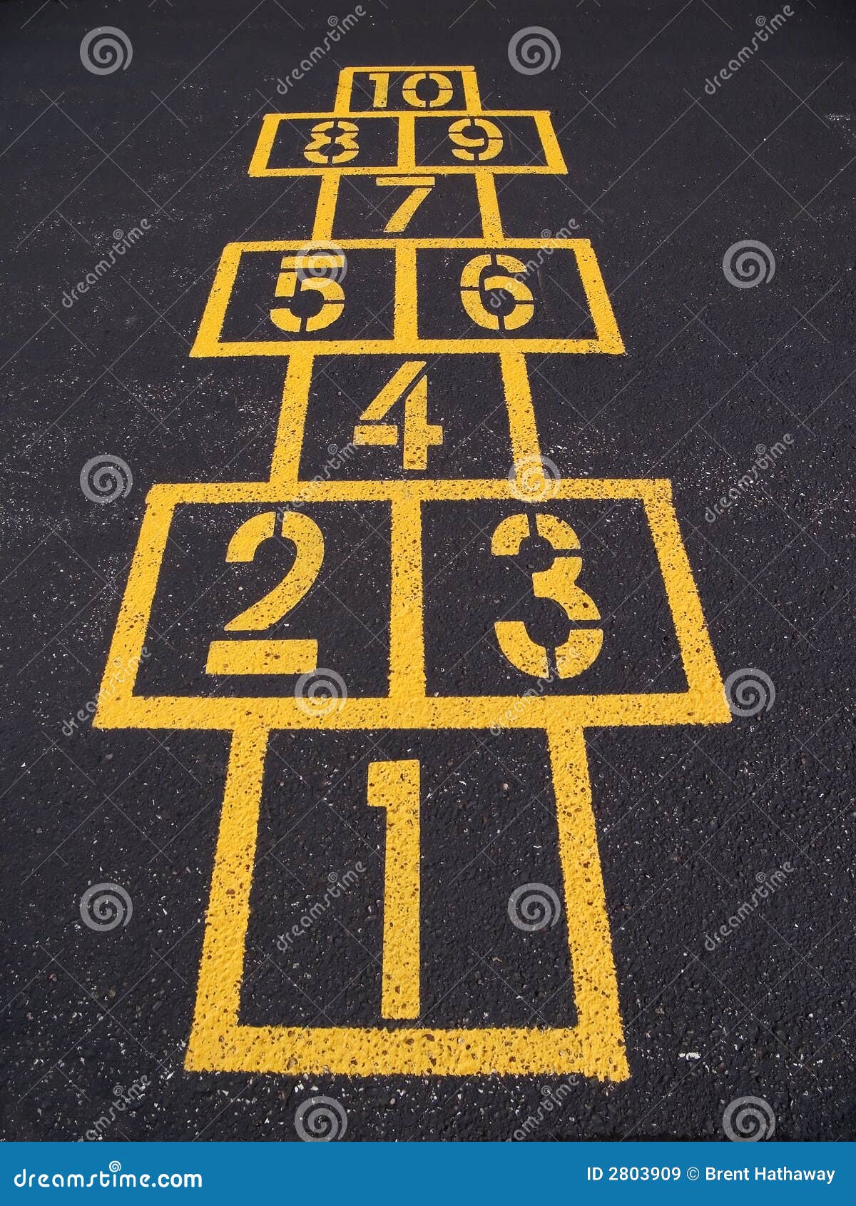Hopscotch stock image. Image of playground, game, blacktop - 2803909