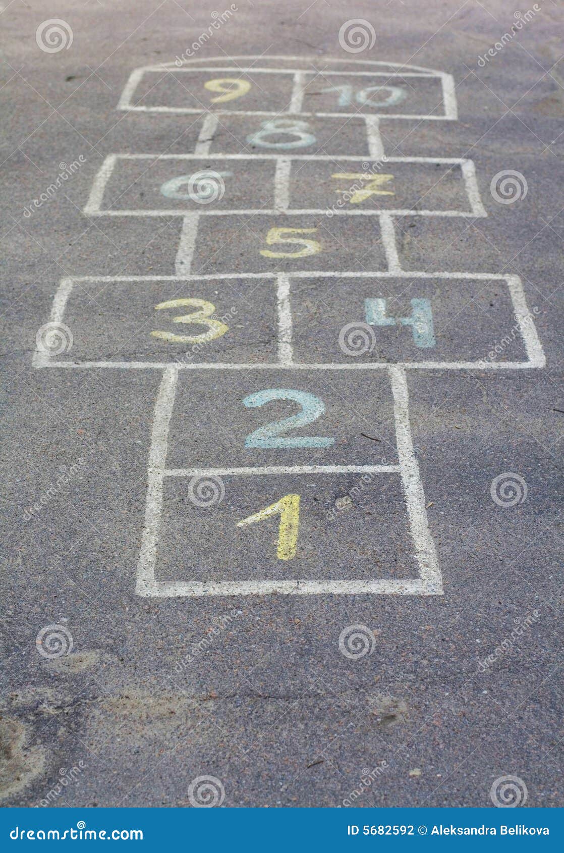 Hopscotch stock photo. Image of outside, chilhood, physical - 5682592