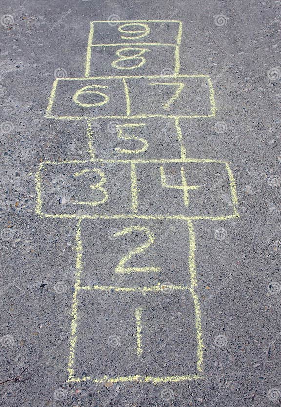 Hopscotch stock image. Image of home, hopping, education - 9135061